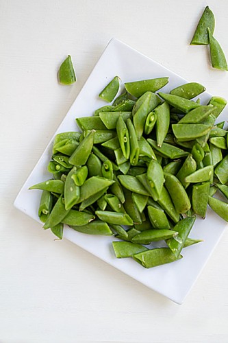 Snap Peas with Soffrito and Mint - SippitySup
