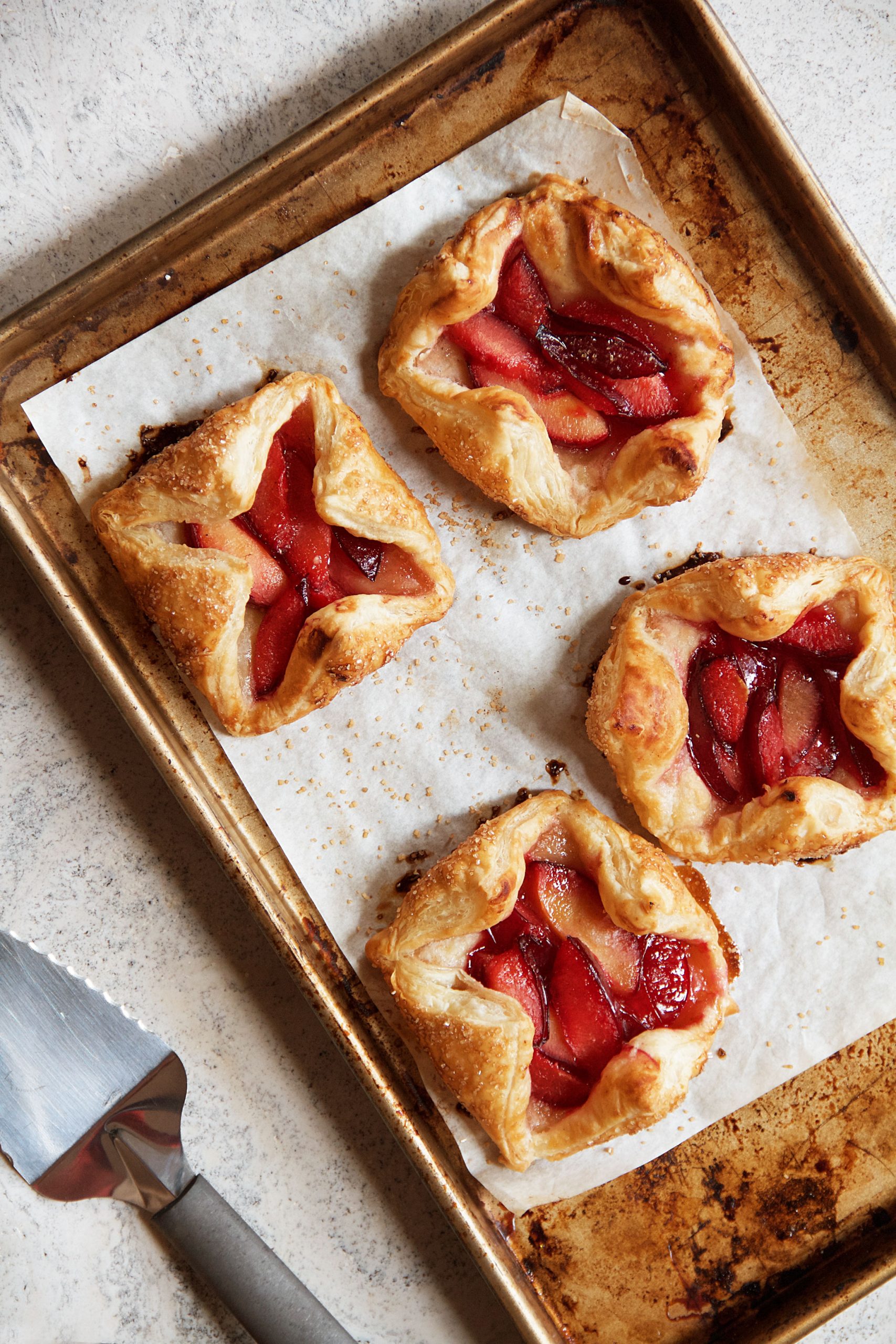 A Gift for Baking: Plum and Cardamom Puff Pastry Tarts - SippitySup