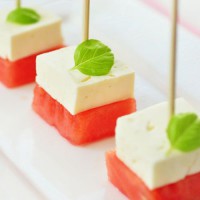 Watermelon and Feta Skewers - SippitySup